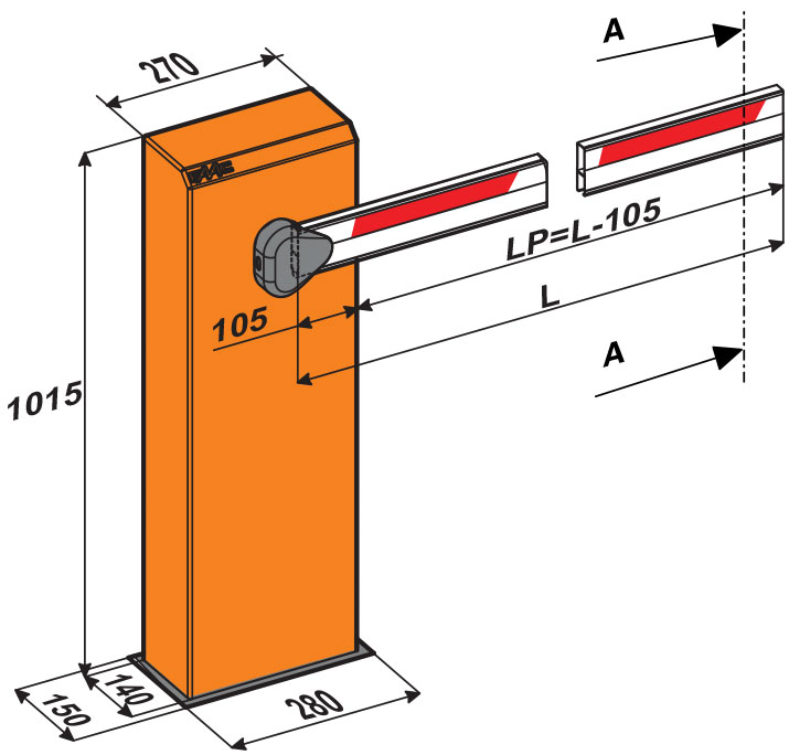 FAAC 615 BPR (3 метра) - FAAC